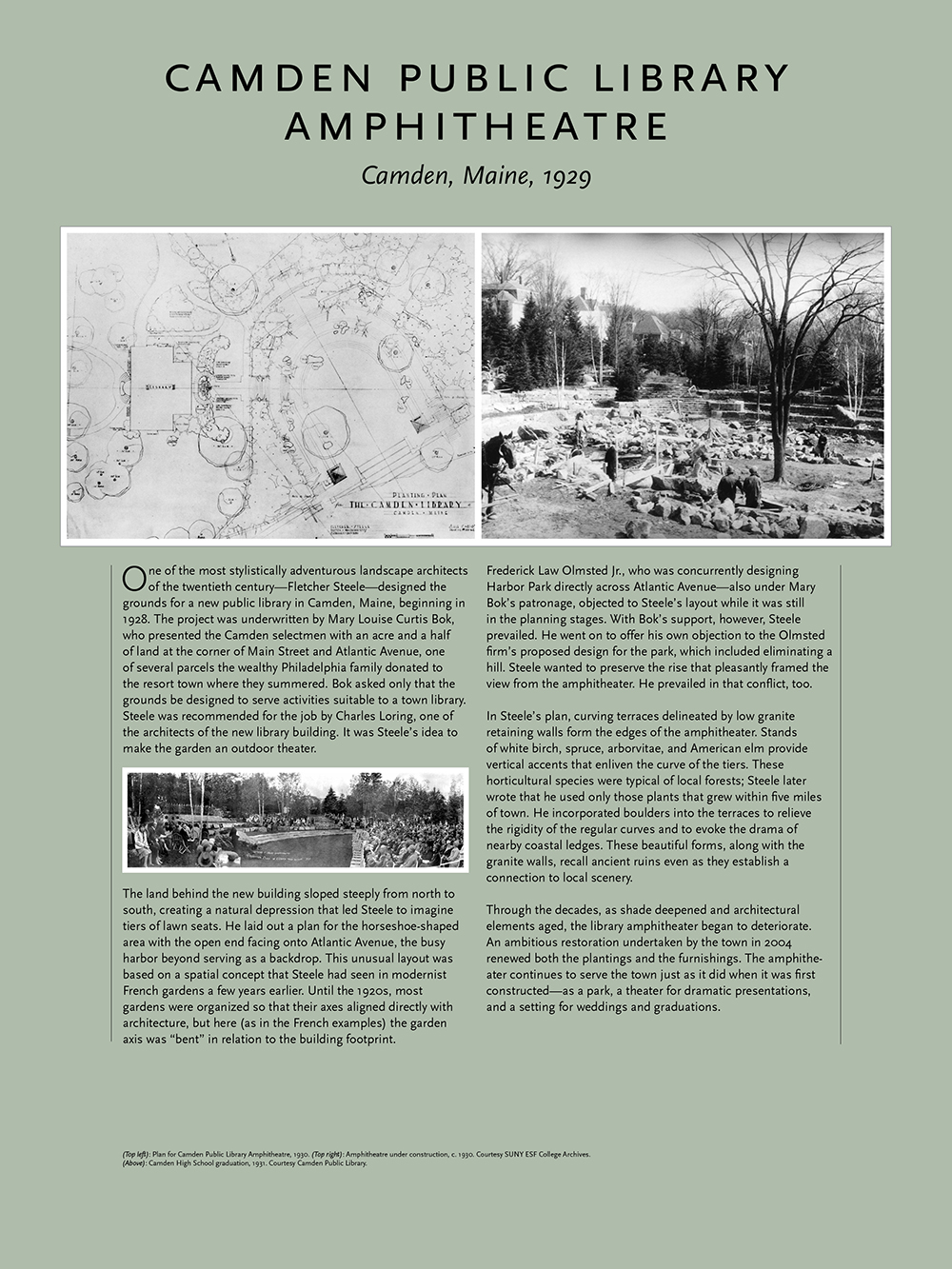 Camden Public Library Amphitheatre – Library of American Landscape ...